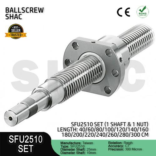 Jual SFU2510 SET ballscrew series - Diameter 25mm Lead 10mm - End ...