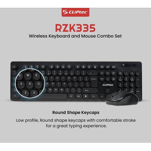 Jual Keyboard Mouse Multimedia Combo Set Wireless CLIPtec RZK335 ...
