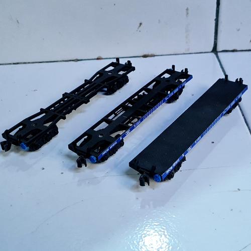 Jual Miniatur gerbong datar PPCW skala HO railking - GD 52ton - Kota ...