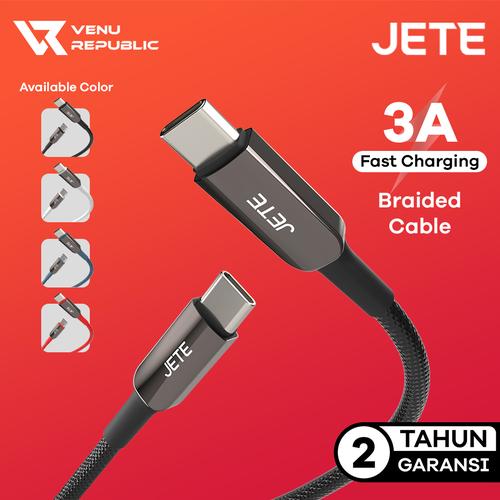 Promo JETE CX9 Kabel Data Type C to Type C PD 65W Fast Charging 3A ... Promo JETE CX9 Kabel Data Type C to Type C PD 65W Fast Charging 3A ...