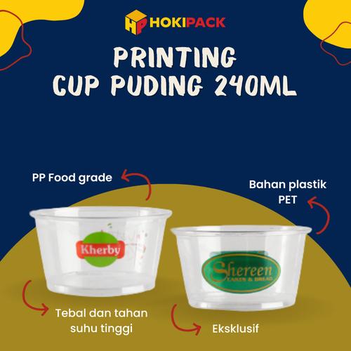 Jual Cup Pudding Puyo 240 ml Cetak Printing Logo - 10.000 - Kota ...