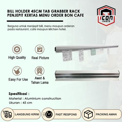 Jual Bill Holder 45cm Tab Grabber Rack Penjepit Kertas Menu Order Bon Cafe - Jakarta Pusat ...