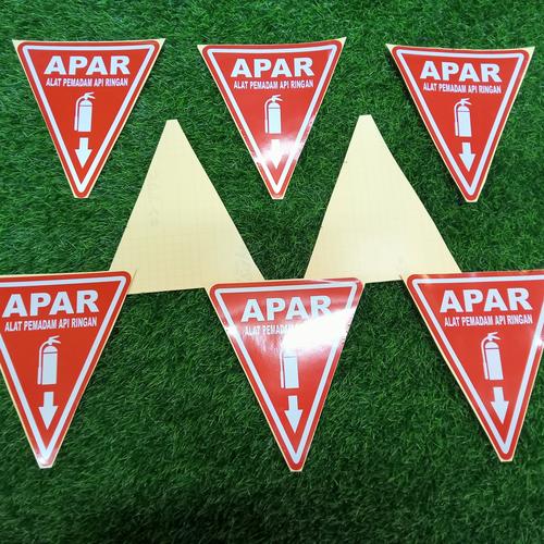 Jual Stiker Segitiga Tulisan APAR Uk 18×21 / Stiker Murah - Jakarta ...