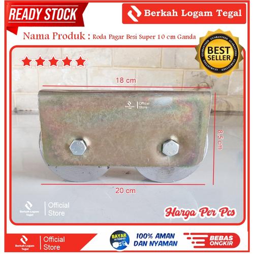 Jual Roda Pagar 10 cm Super Ganda Besi Roda Double - Siku - Kab. Tegal ...