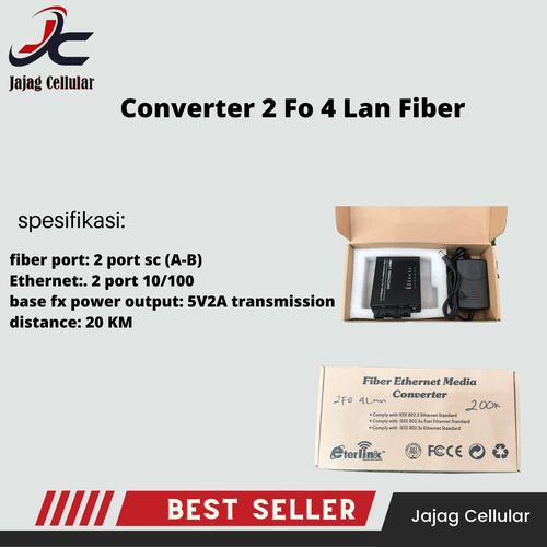 Jual media converter ethernet fiber switch 2 fo sc 4 LAN rj 45 - Kab. Banyuwangi - JAJAG ...