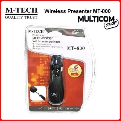 Jual Wireless Presenter With Laser Pointer M-Tech / Pointer MT-800 ...