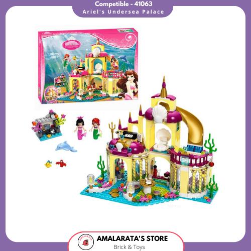 Jual bricks compatible Disney Princess 41063 Ariel's Undersea Palace ...