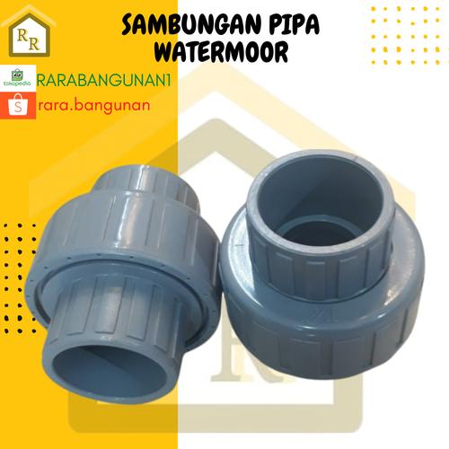 Jual SAMBUNGAN PIPA PVC WATERMOOR/ WATERMUR/ WATERMOR UKURAN 1/2" 3/4 ...