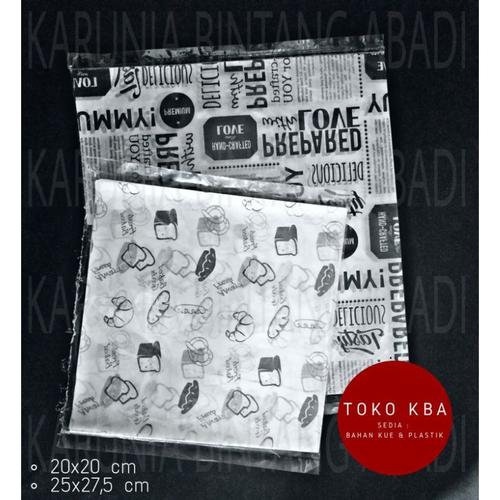 Jual Wax Baking Paper Laminasi Motif Food Grade Kecil | Besar - 25 x 27 ...