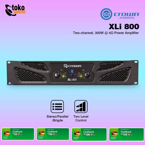 Jual Crown XLi 800 - 2 Channel Stereo Power Amplifier - Jakarta Barat ...