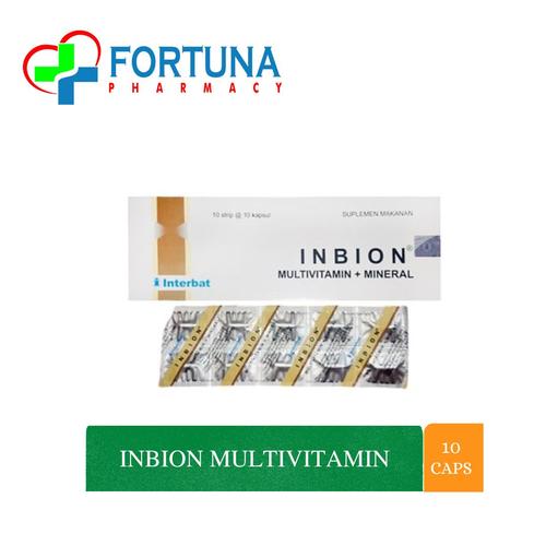 Jual INBION MULTIVITAMIN & MINERAL 1 STRIP ISI 10 KAPSUL - Kota ...