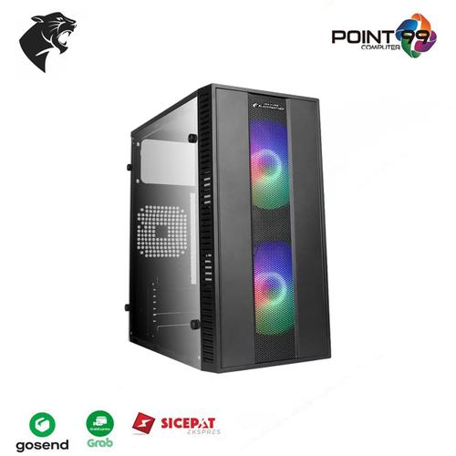 Jual Casing Black Panther 165-26 + 2 Fan RGB - Hitam - Kota Bandung - POINT99 COMPUTER | Tokopedia