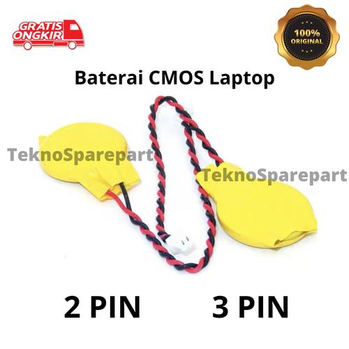 Jual Baterai Batre CMOS Laptop 2 dan 3 Pin CR2032 New Original - 2 Pin ...