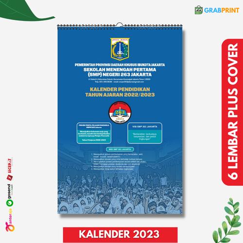 Jual Kalender 2023 7 Lembar Custom Spiral Dinding Jepit Kaleng Murah ...