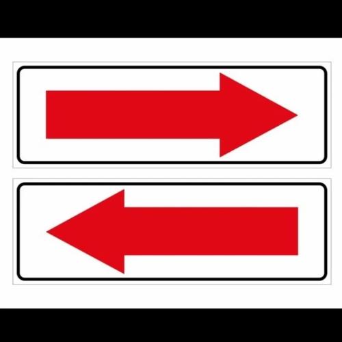 Jual Stiker Vinyl petunjuk arah PANAH MERAH HIJAU 10x5cm sign rambu K3 ...