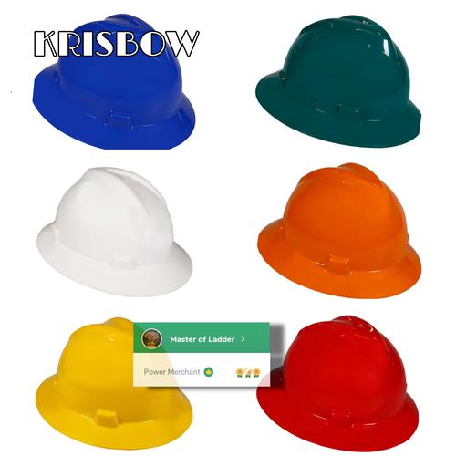 Jual Helm Kerja Full Brim Helm Keselamatan Kerja Hdpe Krisbow - Biru ...