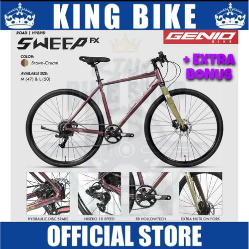 Jual Sepeda Hybrid GENIO SWEEP FX Alloy 10 Speed Balap Road Bike ...
