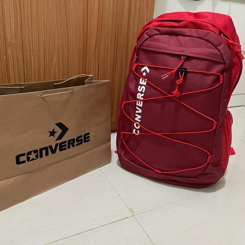 Jual Tas Ransel Converse Backpack Red Original Free Paperbag Converse ...