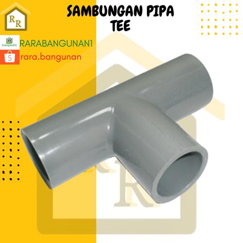 Jual SAMBUNGAN PIPA PVC TEE / FITTING PIPA TEE / T UKURAN 1/2" - 4" - 1 ...
