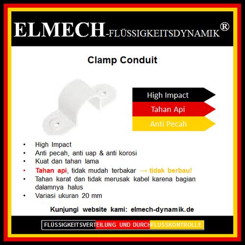 Jual ELMECH PVC Conduit Clamp 20 mm (setara Clipsal Boss Lesso ...