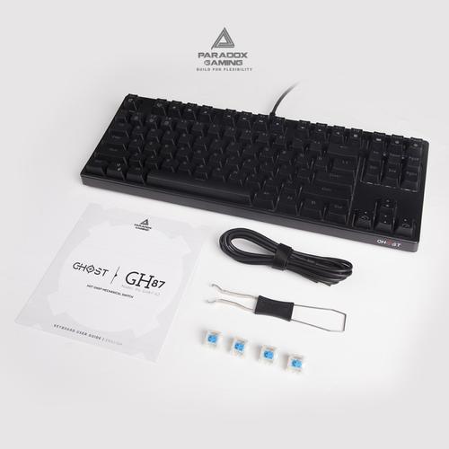 Promo Paradox Gaming Keyboard 87% RGB GHOST GH87 V2 HOTSWAP - Black ...
