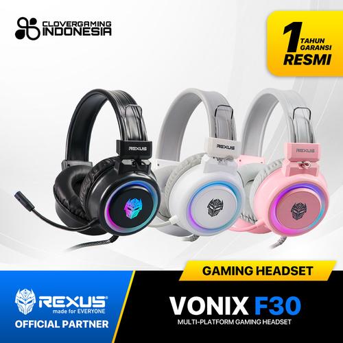 Jual Rexus Vonix F30 LED Backlit - Gaming Headset - Merah Muda - Kota ...