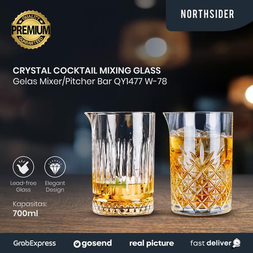 Promo Cocktail mixing glass crystal bar mixing pitcher gelas mixer ...