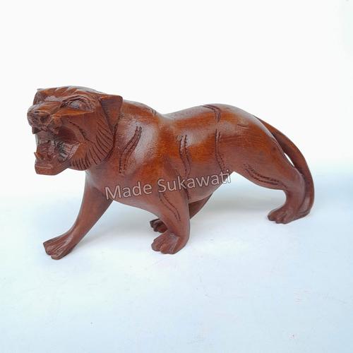 Jual Kerajinan kayu Patung Singa Macan Buaya Ular ukiran handmade ...