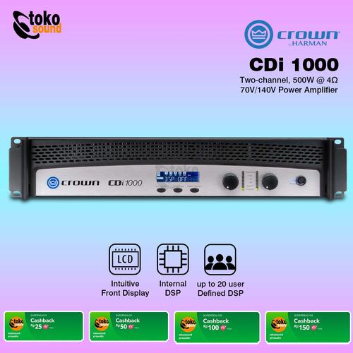 Jual Crown CDi 1000 - Two Channel Commercial Amplifier - Jakarta Barat ...