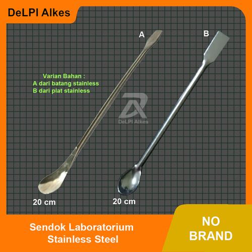 Jual Sendok Laboratorium Kimia Spoon Spatula Stainless Steel - B Plat ...