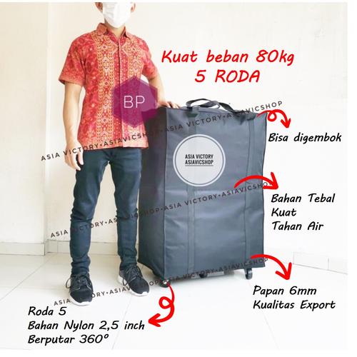 Jual Tas Travel Barang Roda 4 (BP) Shopping Bag Belanja Lipat Koper ...
