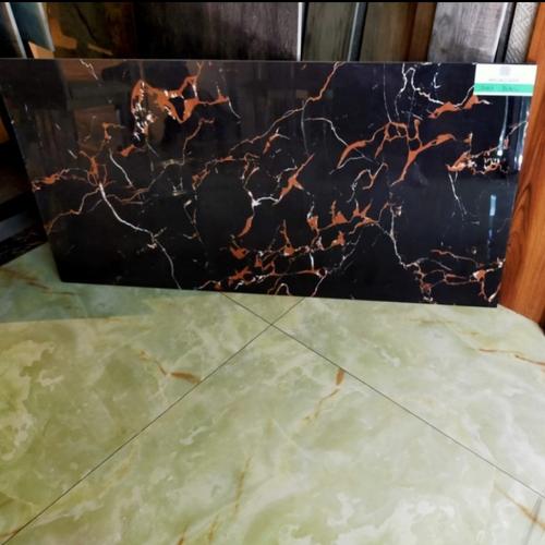 Jual granit lantai dinding 60x120 granite hitam motif glazed polished ...