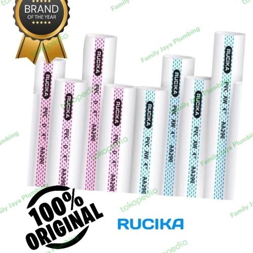 Jual PIPA PVC 200MM 8" RUCIKA WAVIN STANDARD D PANJANG 4 METER ...
