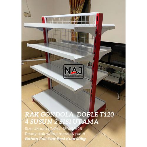 Jual Rak doble T120 2 set rak single T 170 4set meja kasir shelving ...