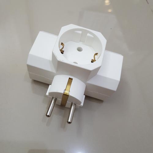 Jual Colokan T Listrik Broco SNI / Adaptor Colokan Listrik Model T ...