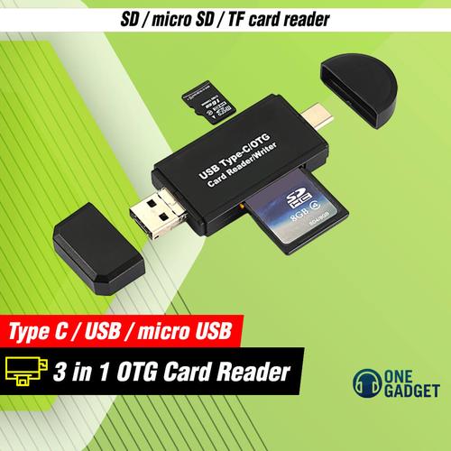Promo Card Reader OTG Micro SD Card Rider SD Colokan USB Type C & Micro ...