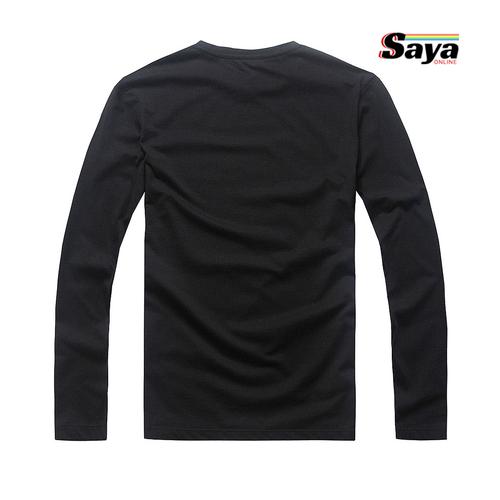 Jual Kaos polos 30s Lengan Panjang, basic t-shirt, hitam, putih, PRIA ...