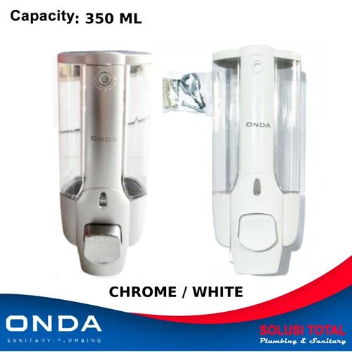 Promo Soap Dispenser Onda 350ml OSD WOZEN WHITE / CHROME Tempat Sabun ...