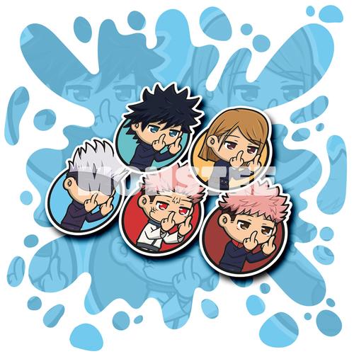 Jual Stiker Anime Chibi Jujutsu Kaisen Yuta Geto Toge Sukuna Gojo Yuji ...