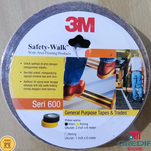 Jual 3M Tape Safety Walk Hard Grit Lakban Selotip Anti Licin slip Tahan ...