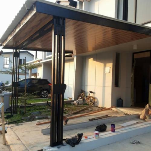 Jual Kanopi baja ringan atap spandek tambah plafon pvc - Kota Tangerang ...