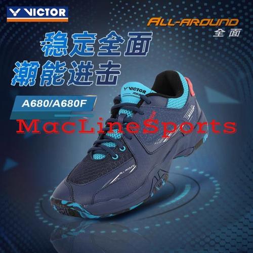 Jual SEPATU BADMINTON VICTOR A680 ORIGINAL VICTOR A-680 - Biru, 40 ...