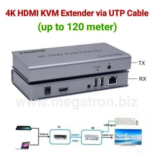 Jual 4K HDMI KVM USB (Mouse keyboard) Extender via UTP Cable - Up to ...