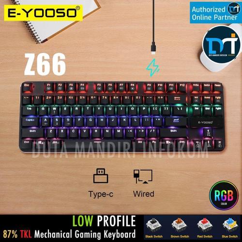 Jual E-yooso Z66 - RGB 87% Hotswap Mechanical Gaming Keyboard I Z-66 ...