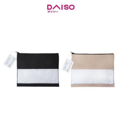 Jual Daiso Fastener Carrying Pouch A5 With Partition - Hitam - Kota ...