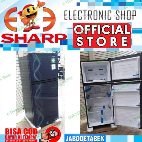 Promo Sharp Sj197Nd Kulkas 2 Pintu No Frost 172 L - Sj197 - Sj 197 ...