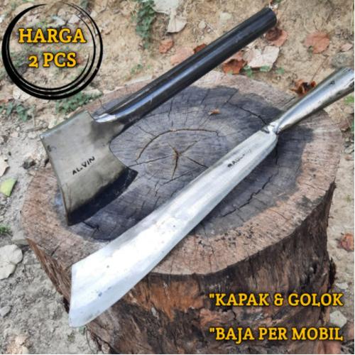 Jual arit golok baja parang bendo sabit pisau kapak baja per murah ...