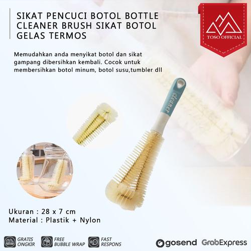 Jual SIKAT BOTOL SUSU BOTTLE CLEANER BRUSH SPON SIKAT CUCI GELAS TERMOS ...