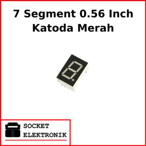 Jual 7 Segment Common Cathode Common Katoda 0.56 Inch Single Menyala ...