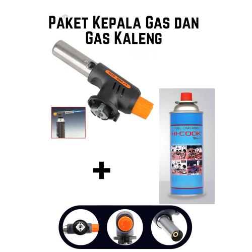 Jual Paket Komplit Kepala Gas Torch + Gas Kaleng Pematik Gas Api Blow ...